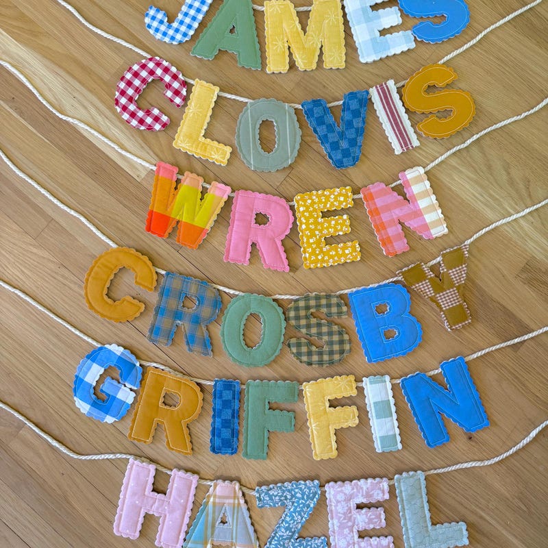 String Name Fabric - Etsy