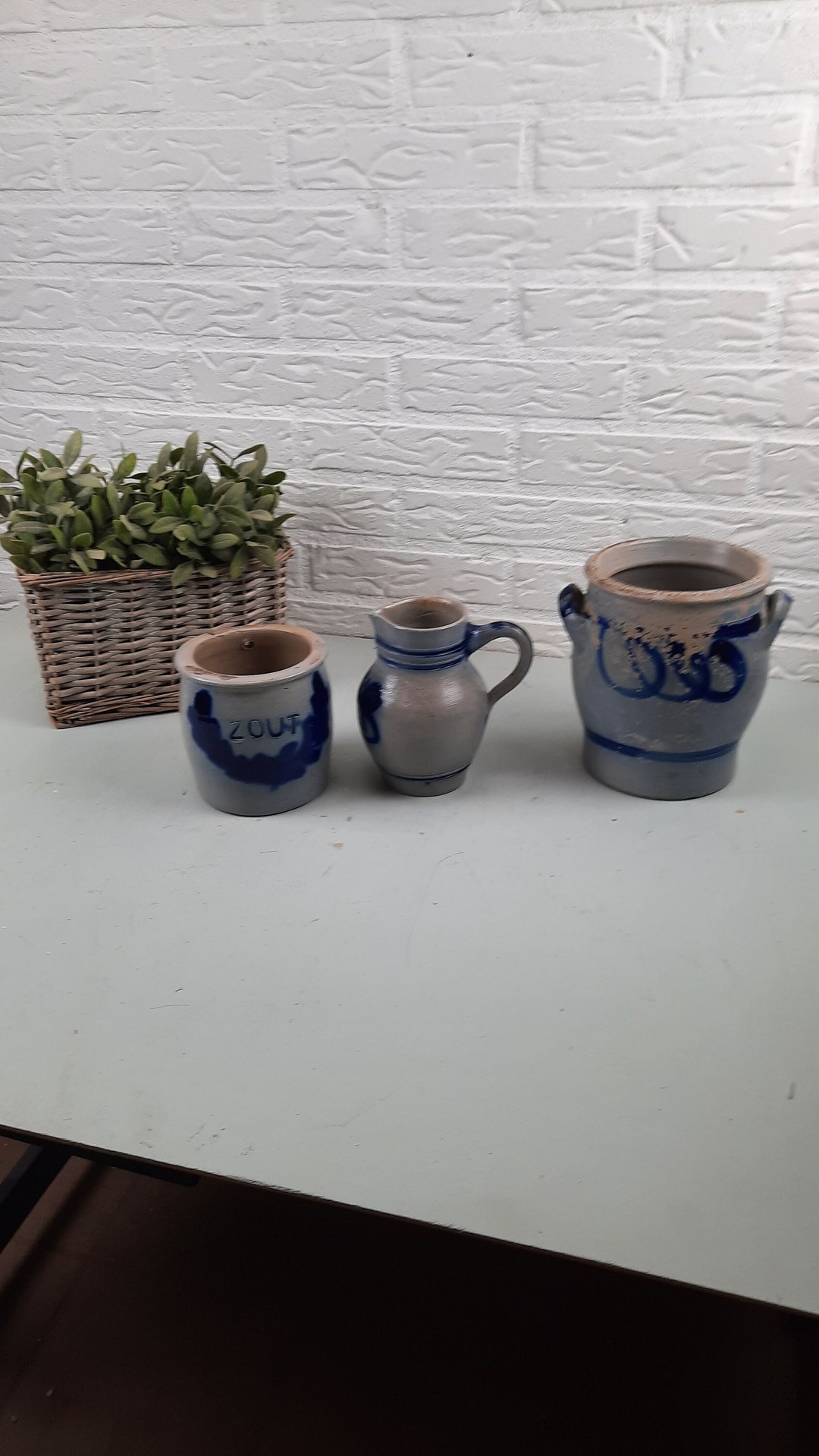 Vintage Set of 3 Pieces Cologne Pottery, Salt Barrel, 2ltr Barrel, Jug ...
