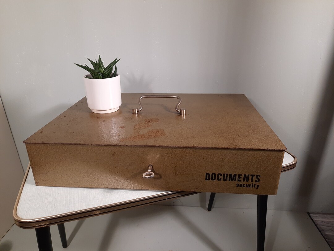 Industrial Brown Documents Security Box, Industrial File Box, Metal Cash Box, Industrial ...