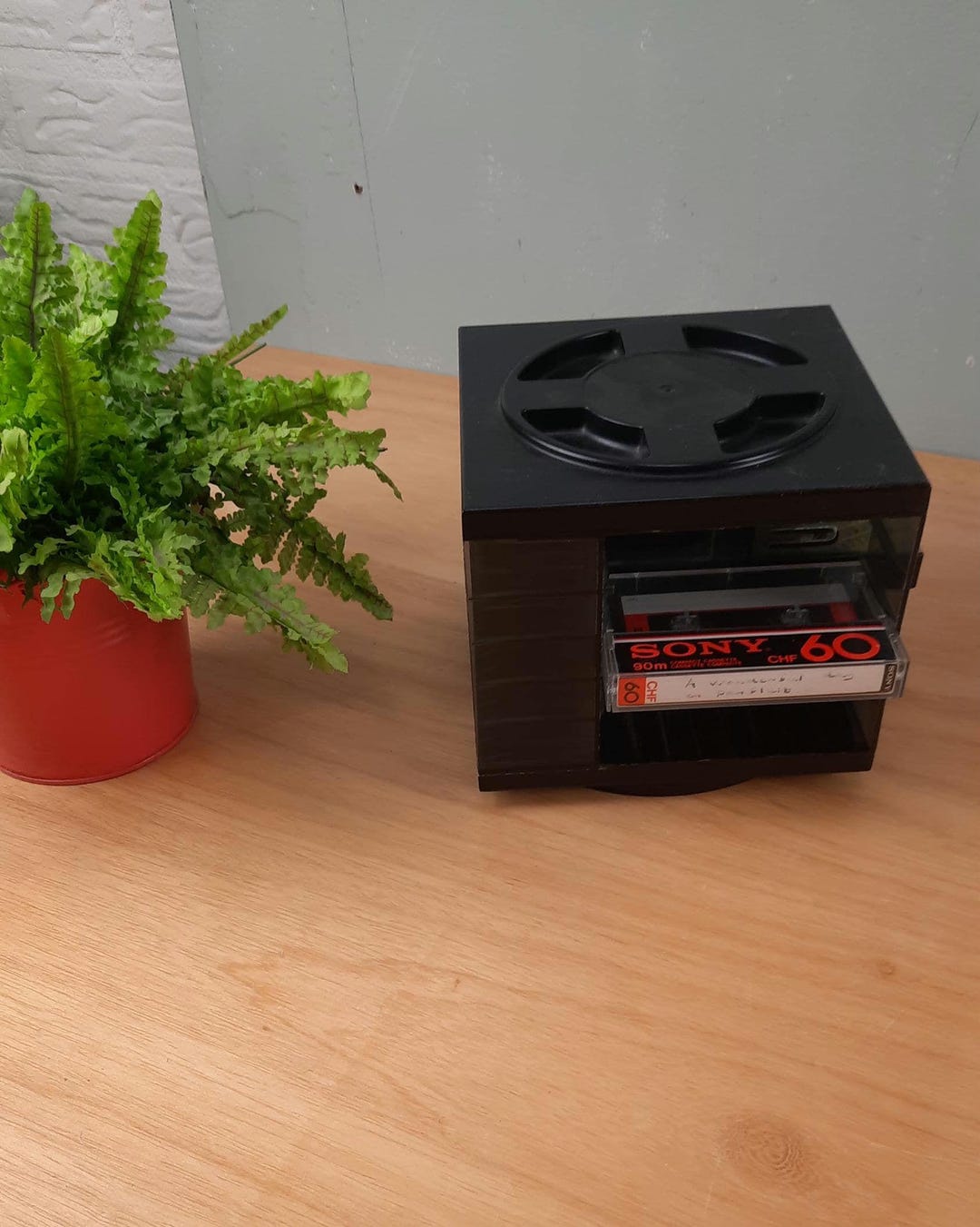 Vintage Cassette Carousel With Space for 20/32 Cassettes Retro Black - Etsy
