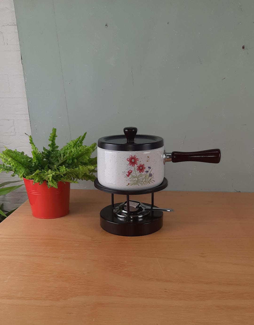 Vintage Fondue Pan, Fondue Set With Spirit Burner Retro '70s - Etsy