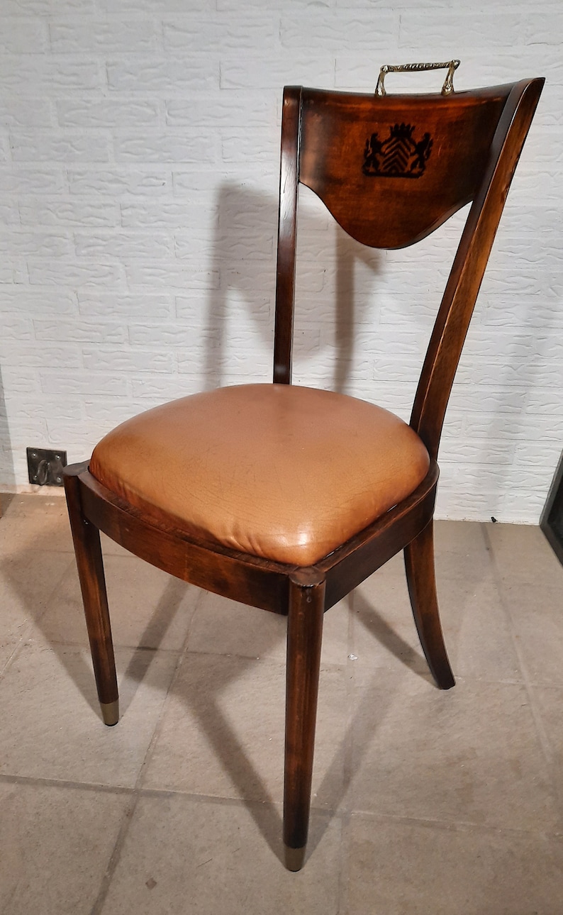 Vintage Chair Leather Theodore Alexander - Etsy