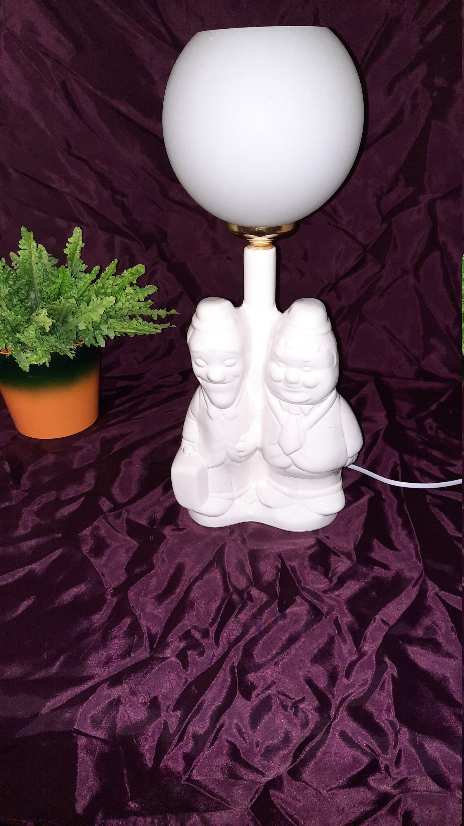 Unique Laurel and Hardy Table Lamp '70 - Etsy
