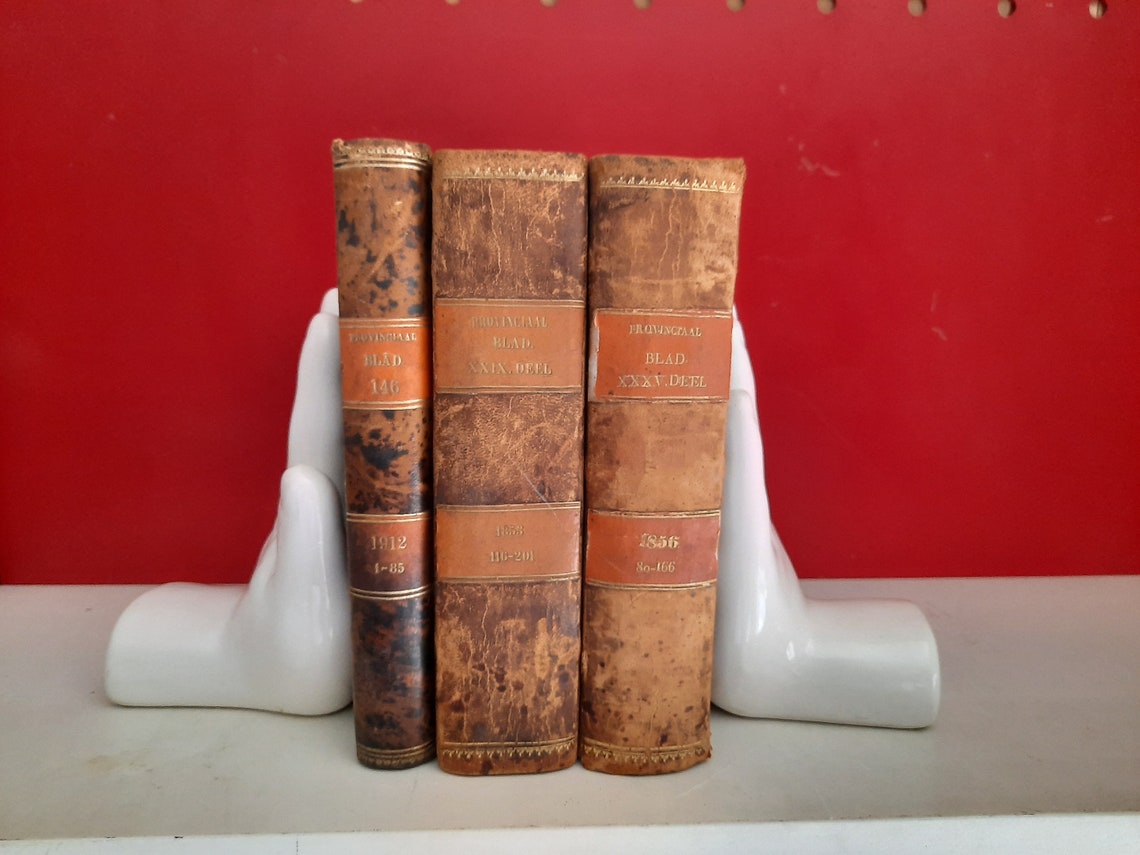 Vintage Bookends Ceramic Hands White - Etsy