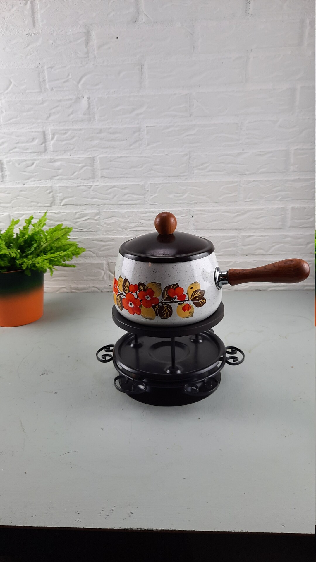 Retro Fondue Pan De Luxe Vintage - Etsy