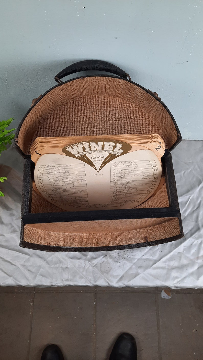 Unique Winel Gramophone Record Case Record Case Antiques - Etsy