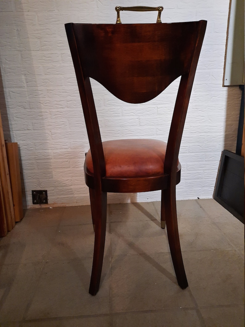 Vintage Chair Leather Theodore Alexander - Etsy