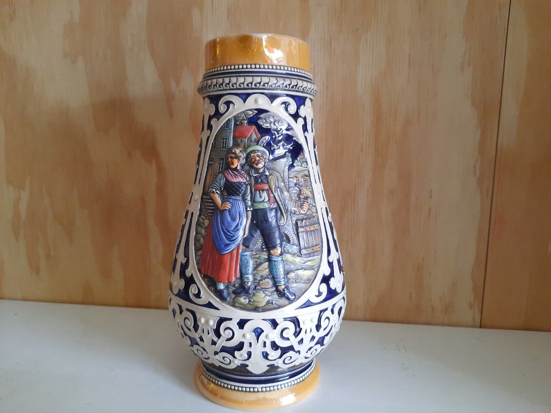 VTG German Beer Can Hand-painted 28 Cm - Etsy