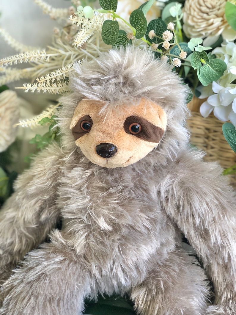 Sloth 1lb Weighted Stuffed Animal: Stress Relief Sensory Plush Toy - Etsy