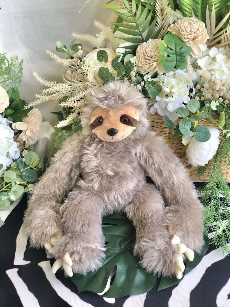 Sloth 1lb Weighted Stuffed Animal: Stress Relief Sensory Plush Toy - Etsy
