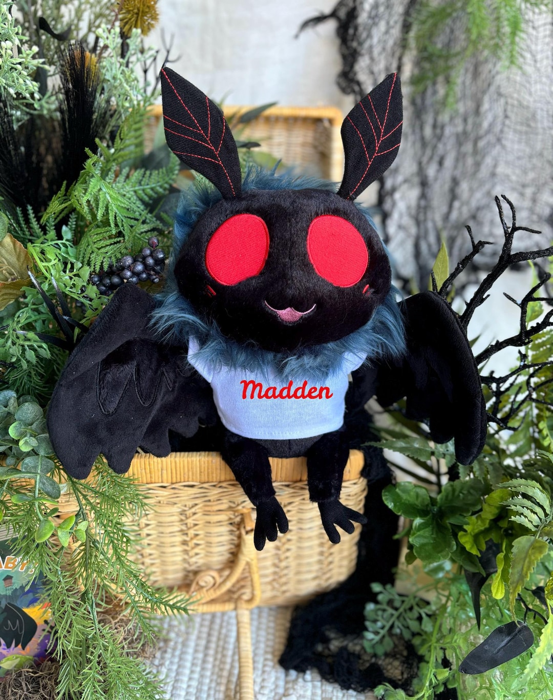 Mothman Stuffed Animal Mothman Plushie Cryptid Animals Custom Plush ...