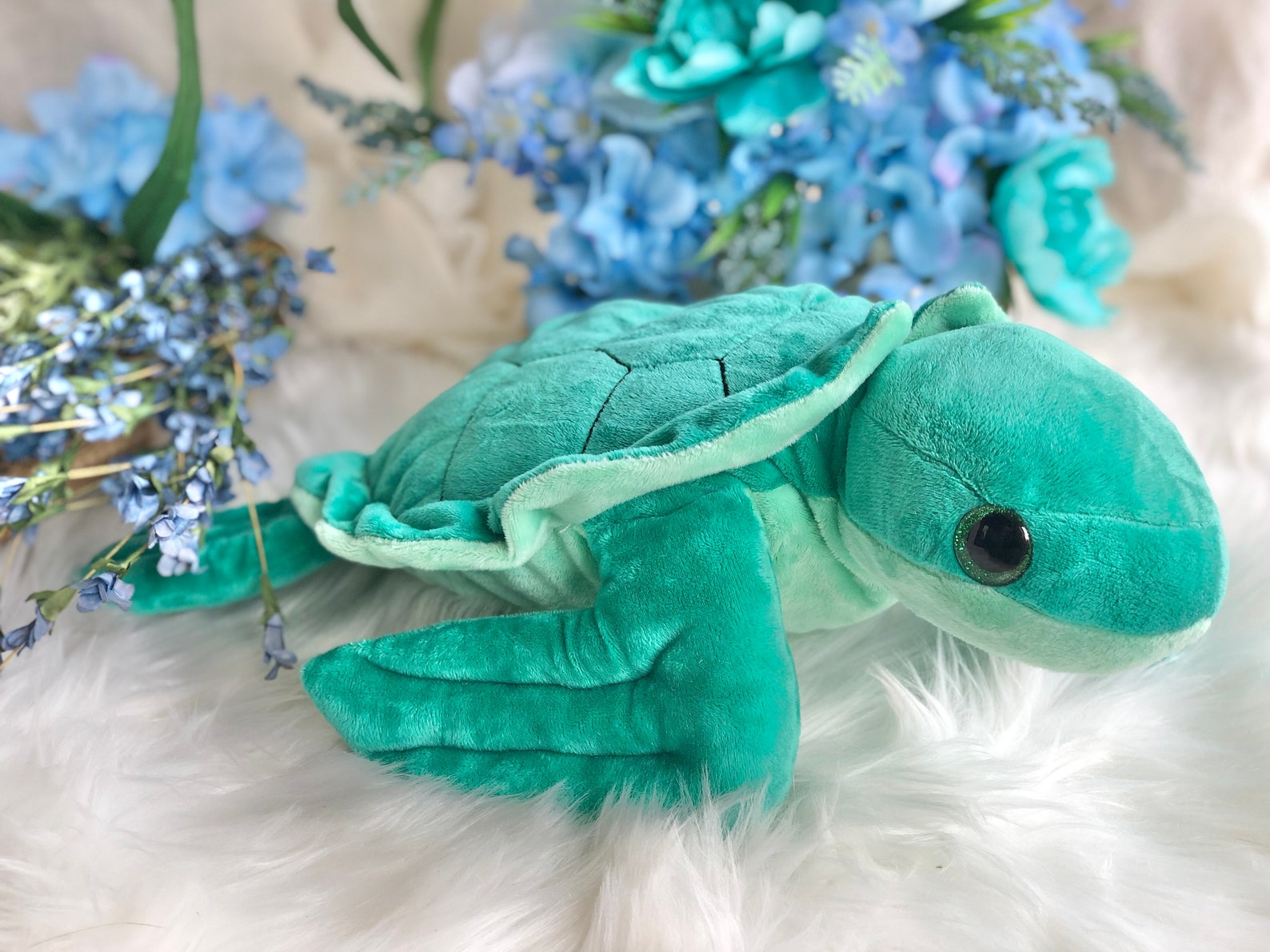 Turtle Stuffed Animal Plush Turtle Turtle Plushie Ocean - Etsy