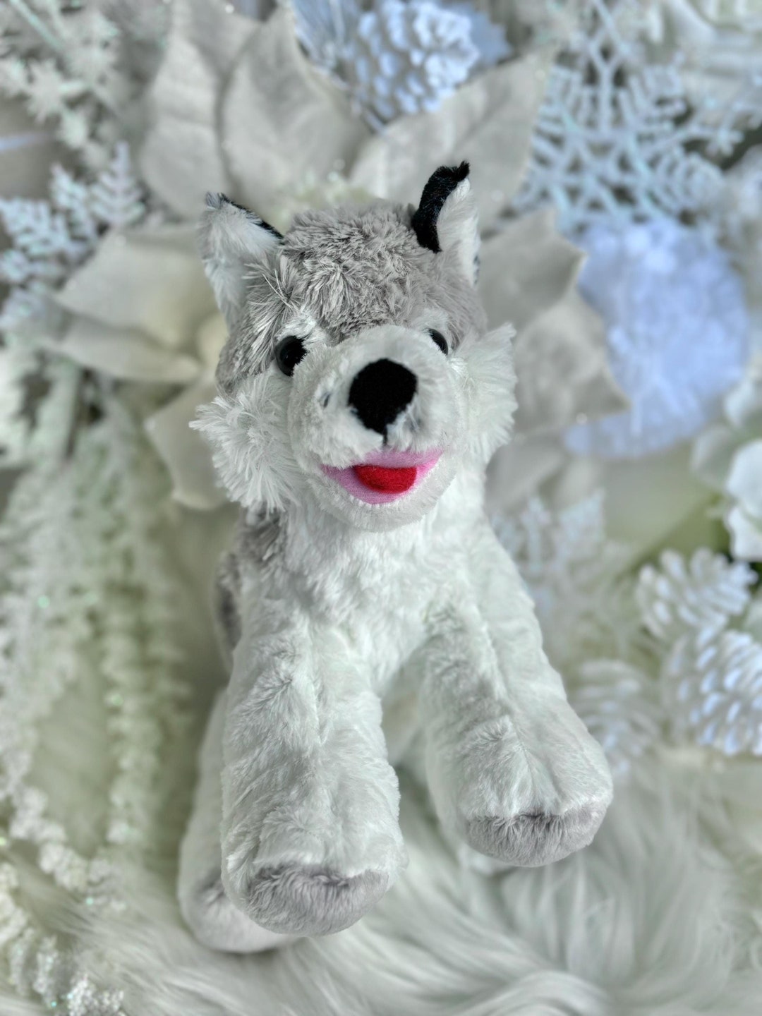 Husky Dog Small Stuffed Animal | Winter Plush | Plushie | Polar Animals ...