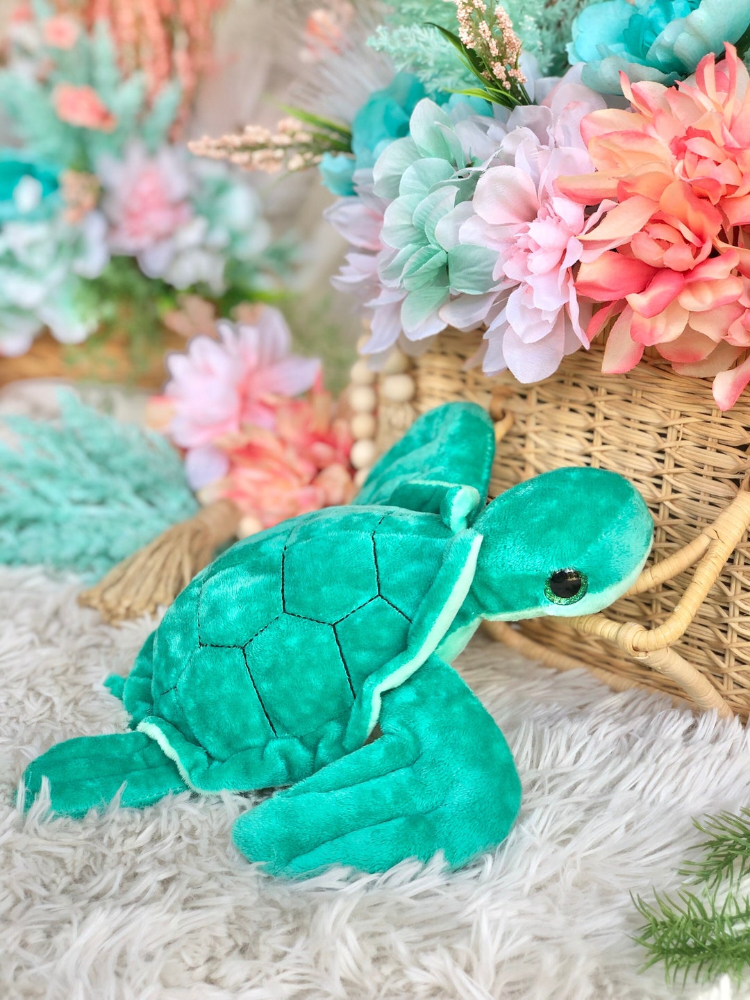 Mini Turtle Stuffed Animal | Plush Turtle | Turtle Plushie | Ocean ...