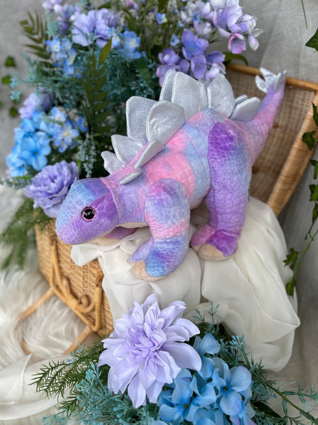 Stegosaurus Stuffed Animal: 16” Plush Toy Dinosaur - Etsy