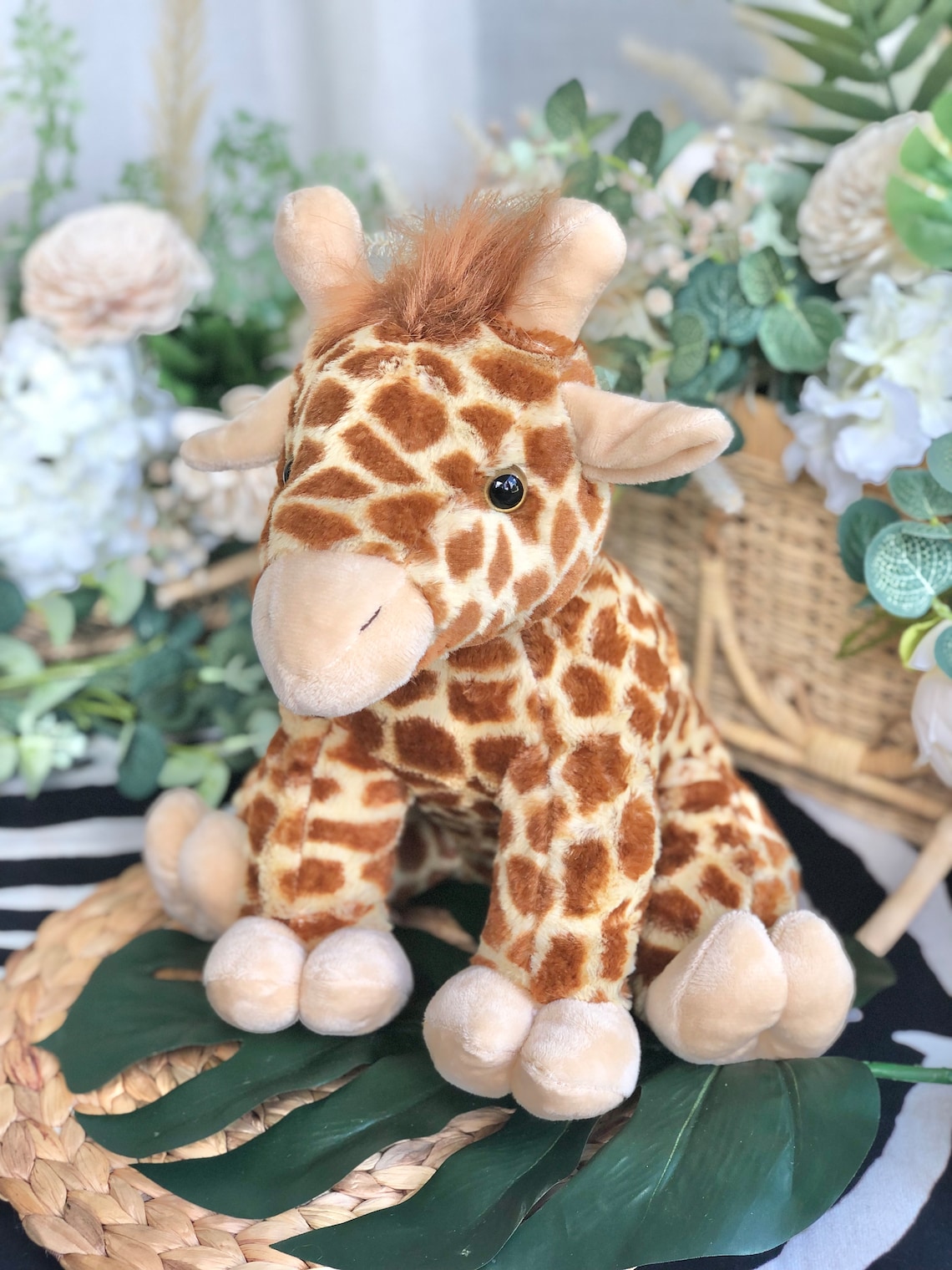 Giraffe Stuffed Animal Plush Giraffe Safari Plush - Etsy