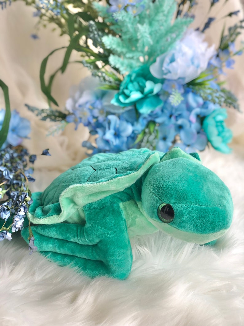 Turtle Stuffed Animal Plush Turtle Turtle Plushie Ocean - Etsy