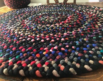 Wool Braided Rug - Etsy