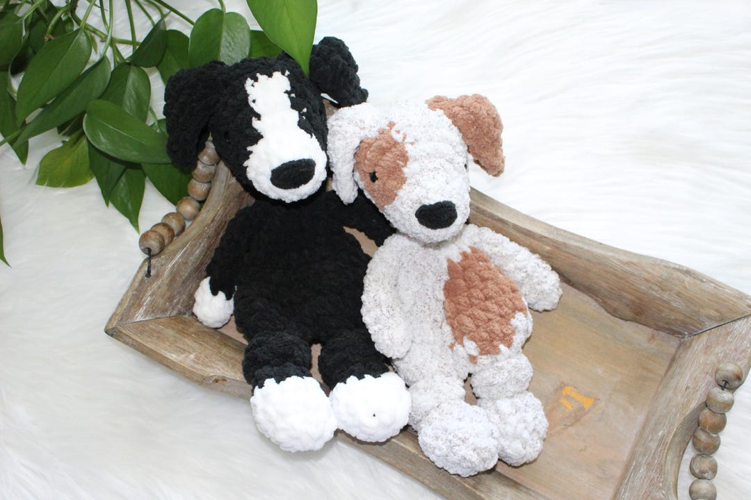 Puppy Snuggler, Puppy Lovey, Pepper Pup Mini Snuggler, Crocheted Lovey ...