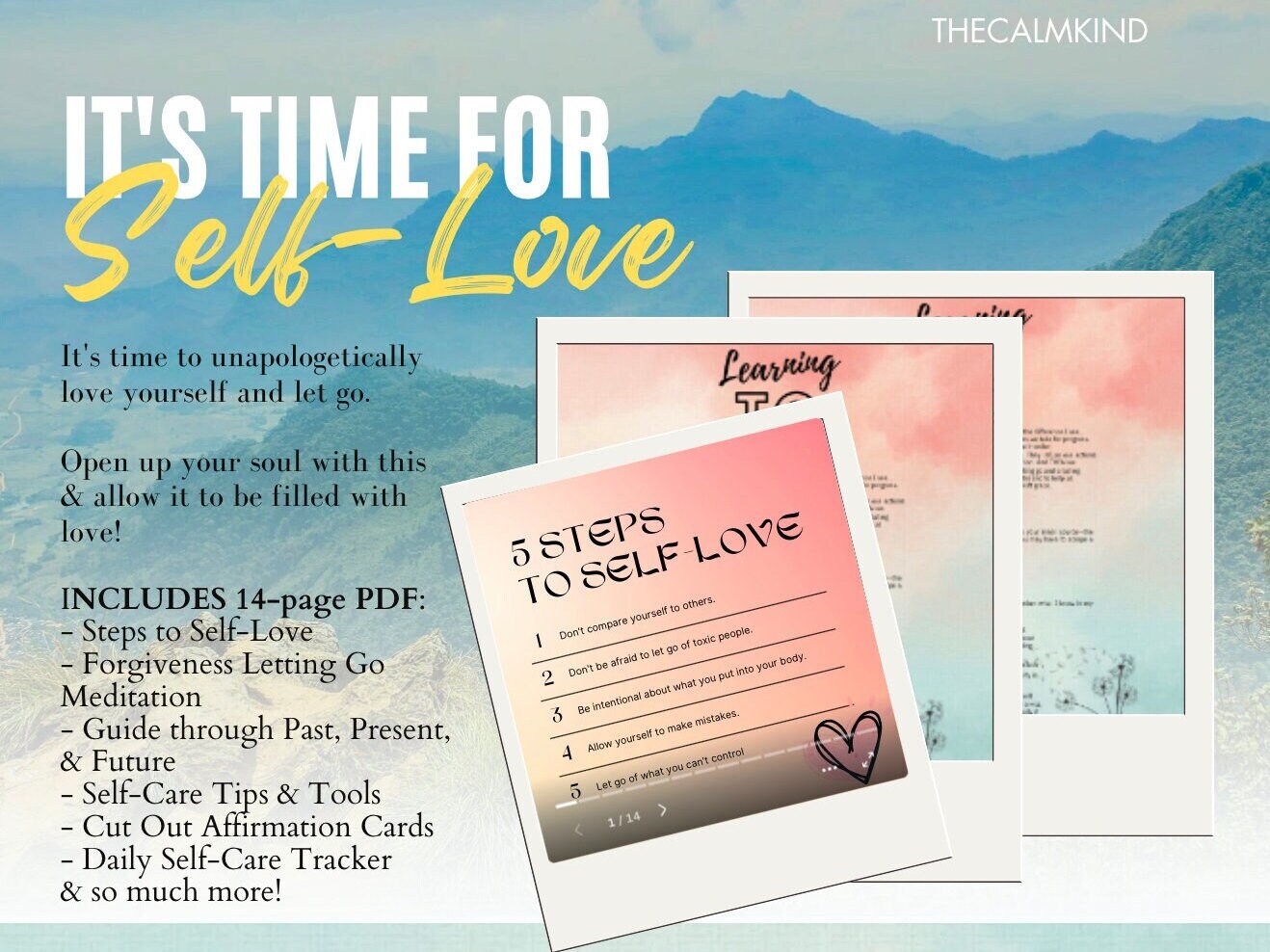 Self Love Workbook, Self Care Printable, Self Esteem, Confidence ...