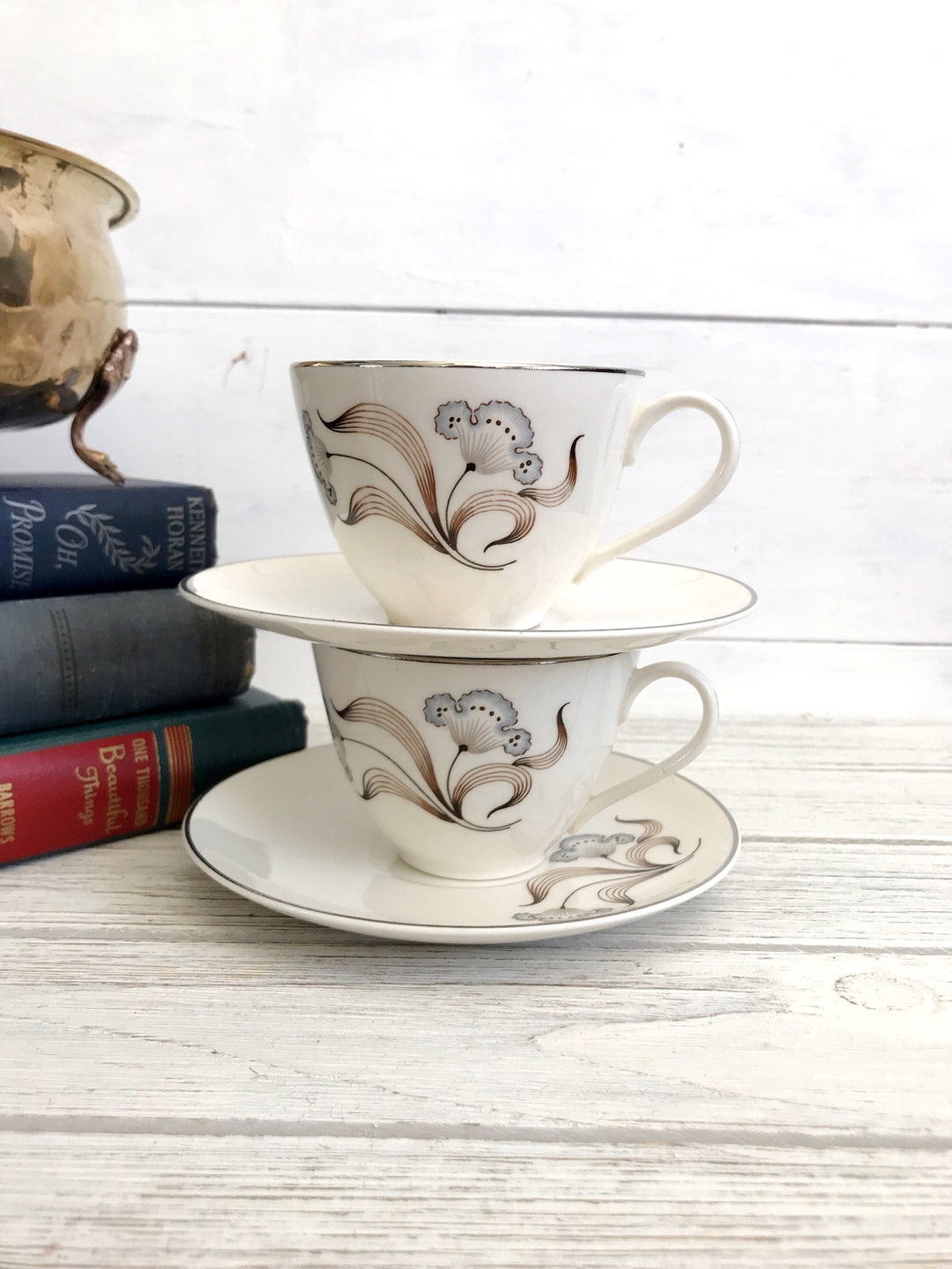 Vintage Art Deco Pope and Gosser Tea Cup and Saucer Set - Etsy