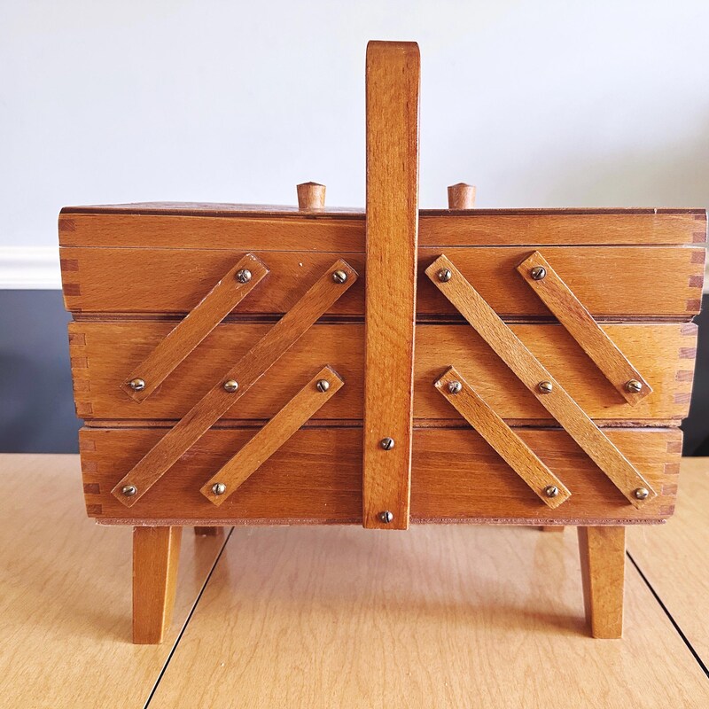 Wooden Sewing Box - Etsy