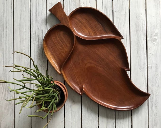 Monkey Pod Tray , Vintage Monkey Pod Wood Serving Tray, Large Wood Tray ...