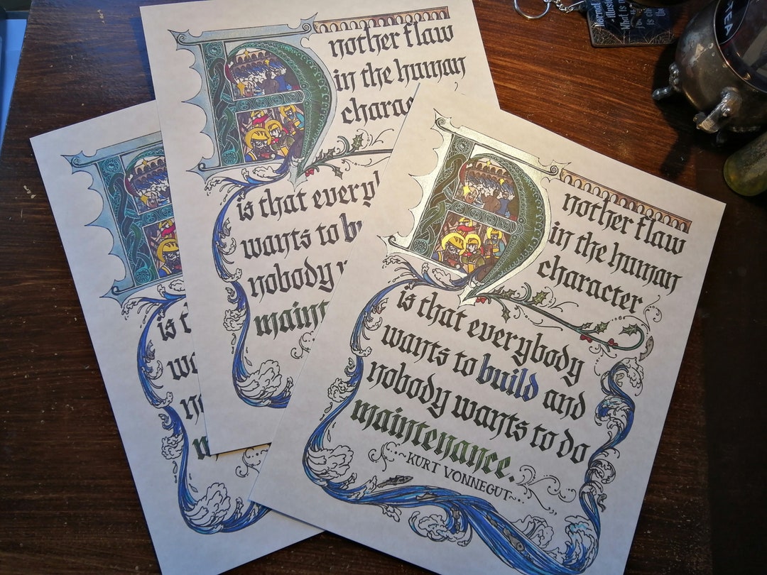 Everyone Wants to Build.... Calligraphy Digital Print - Etsy