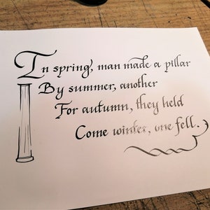 Custom Calligraphy Commissions - Etsy