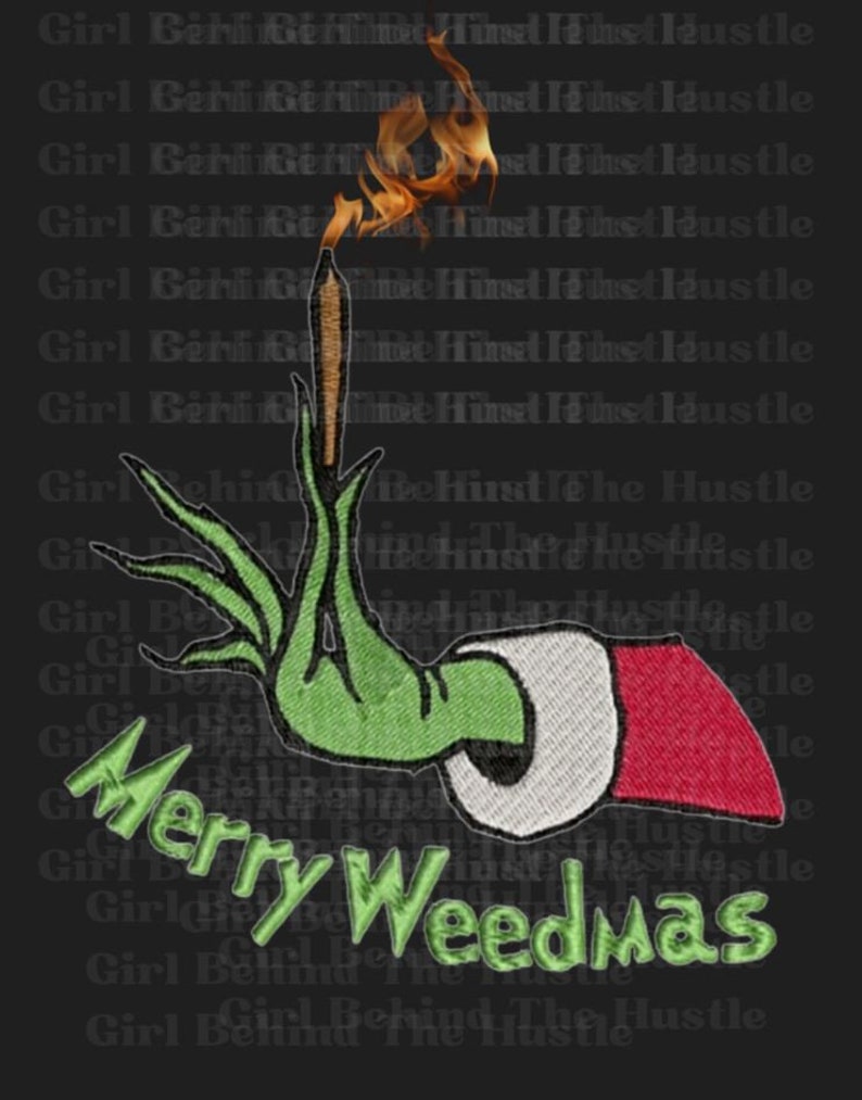 Grinch Merry Weedmas DIGITAL DOWNLOAD Heat Transfer - Etsy
