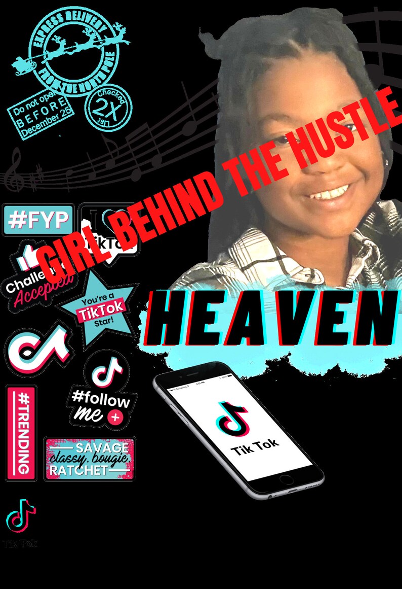 TIK TOK Editable Sublimation Dtf Transfer PNG Design for Christmas/santa Sacks 13x19, Instant ...