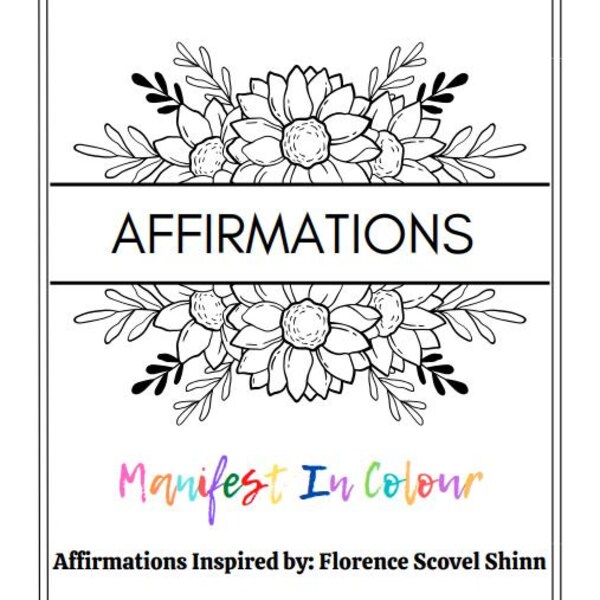 Manifesting Coloring Pages - Etsy Singapore