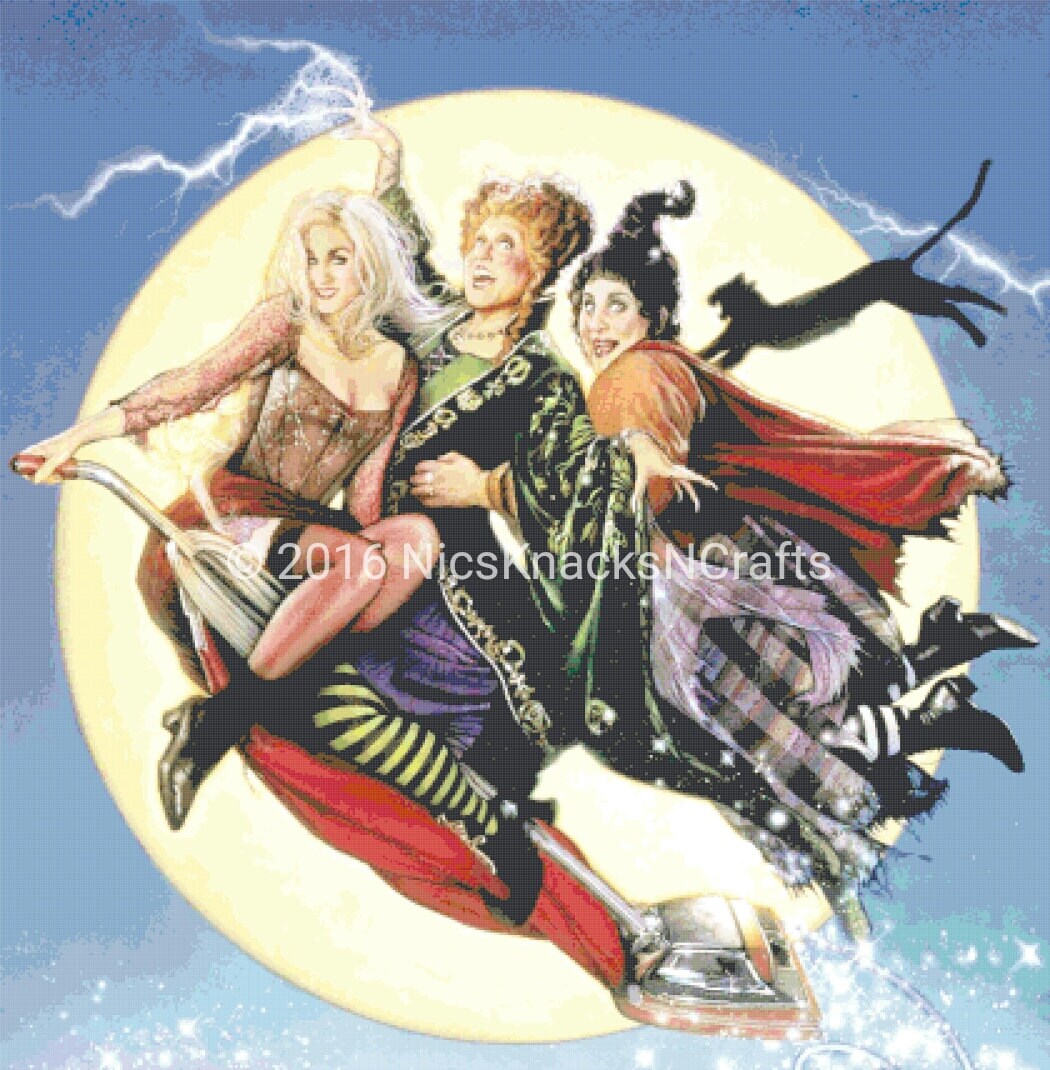 Sanderson Sisters Cross Stitch Pattern - Etsy