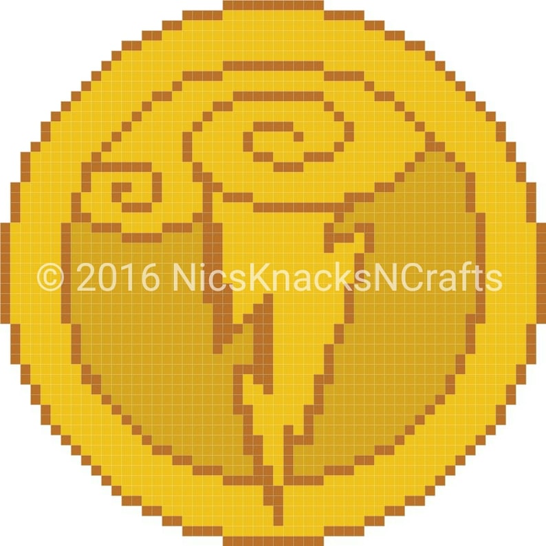 Hercules' Medallion Cross Stitch Pattern - Etsy