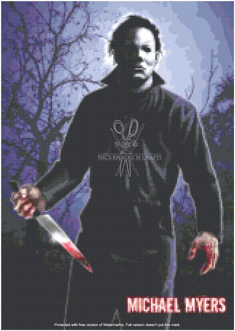 Michael Myers Cross Stitch Pattern - Etsy