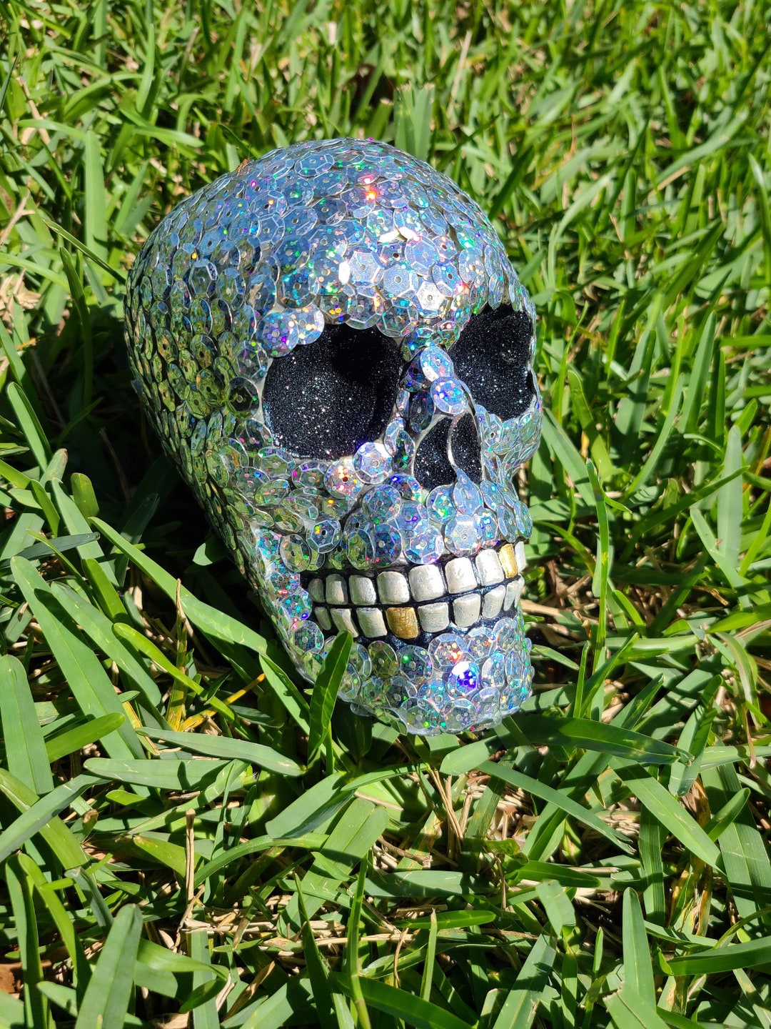 3D Sequin Skull - Etsy