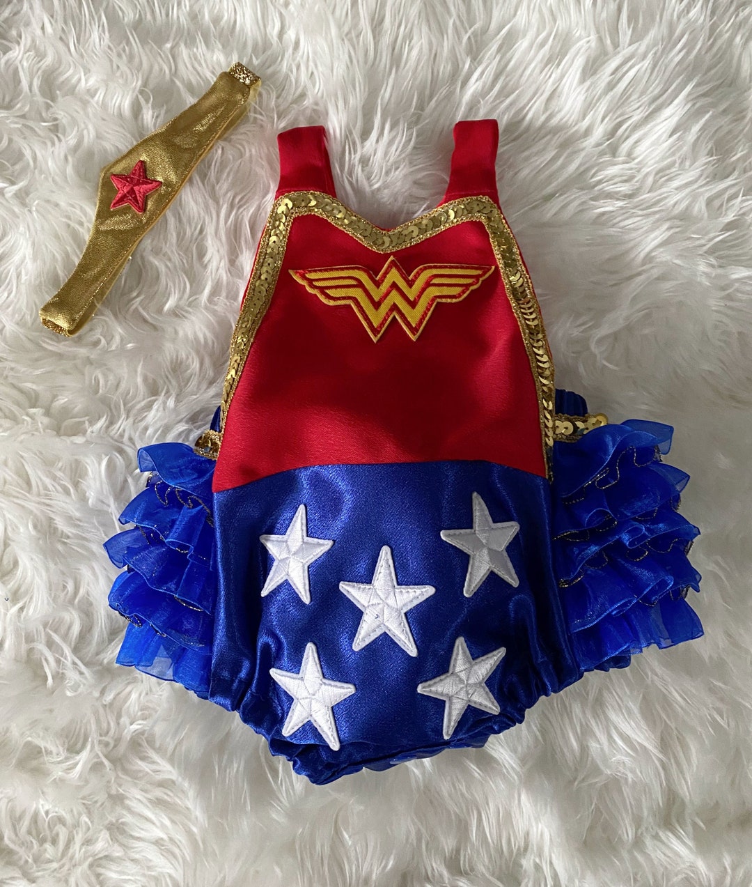 Super Woman Costume, 1st Birthday Outfit, Superhero Tiara, Hero Cuffs ...