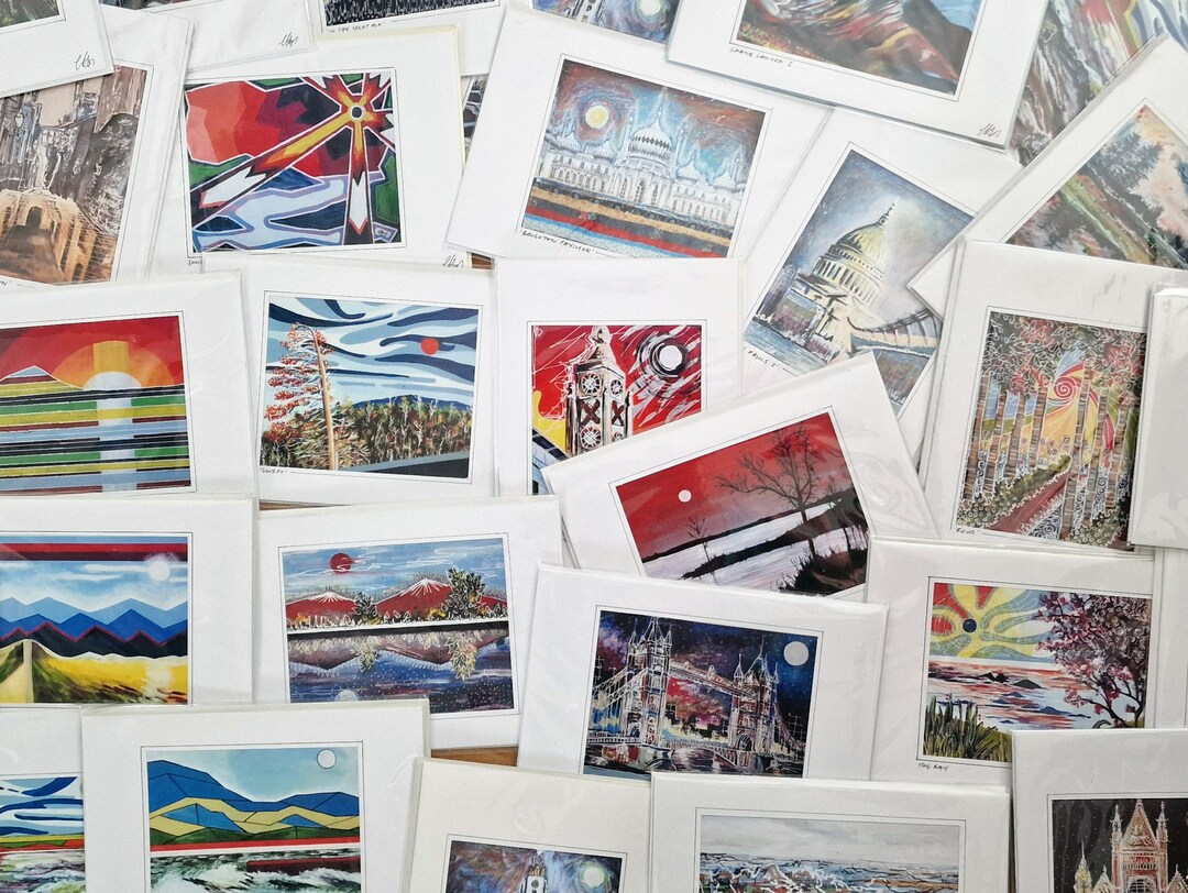 Pack of 5 Mix & Match Handmade Cards -for Any Occasion - Etsy