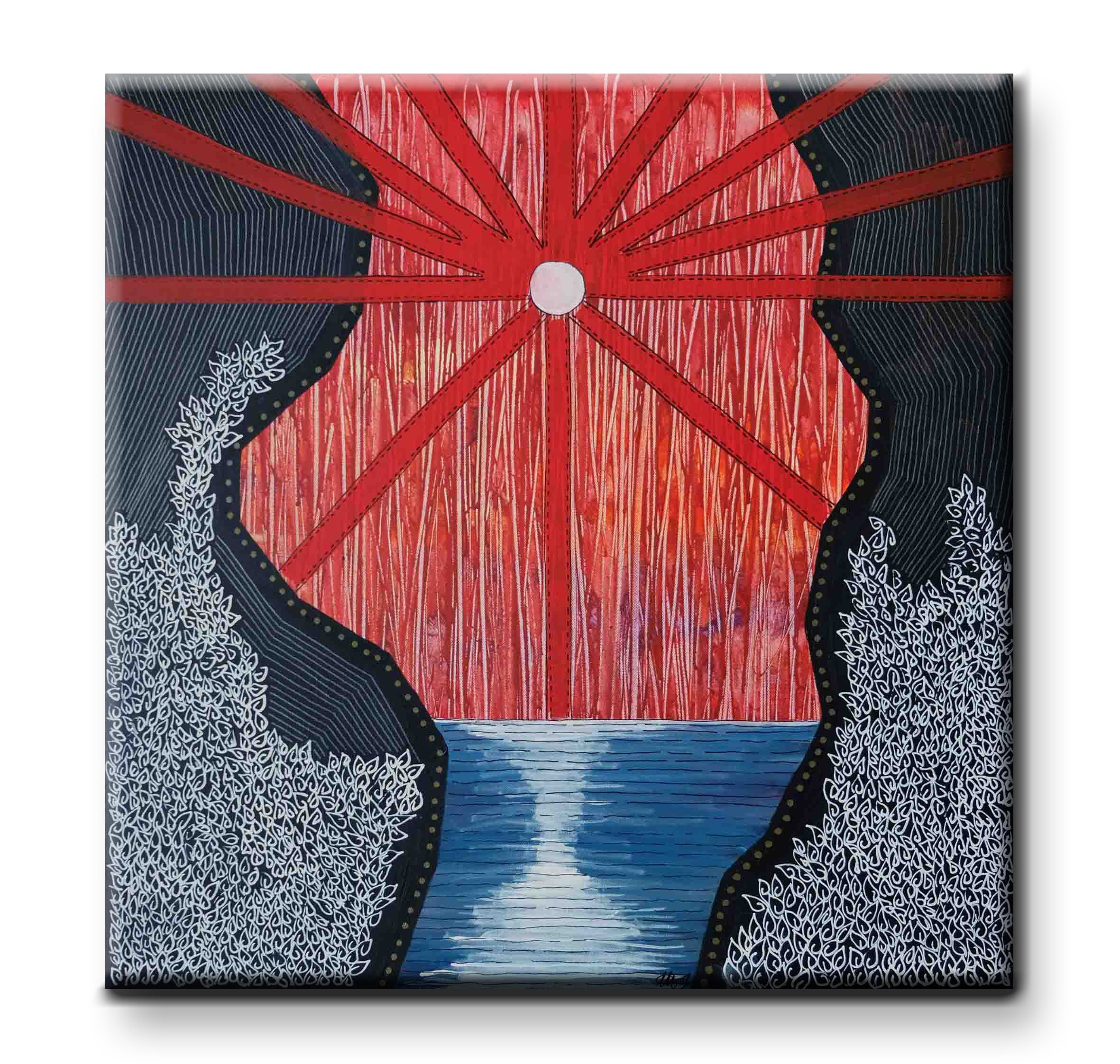 Blood Sticks Water Falls an Original Painting by Laura Hol - Etsy