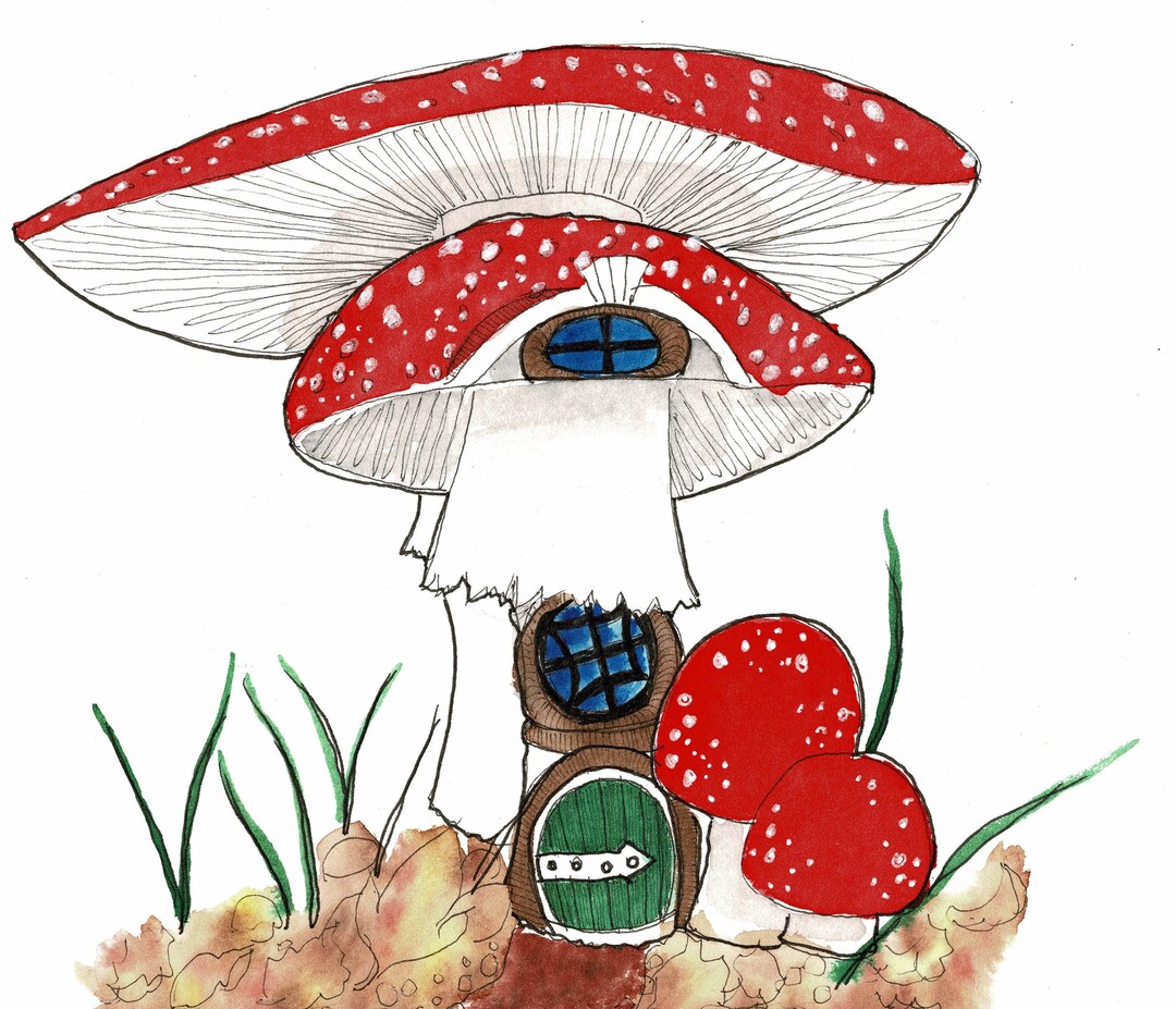 Toadstool Prints - Etsy