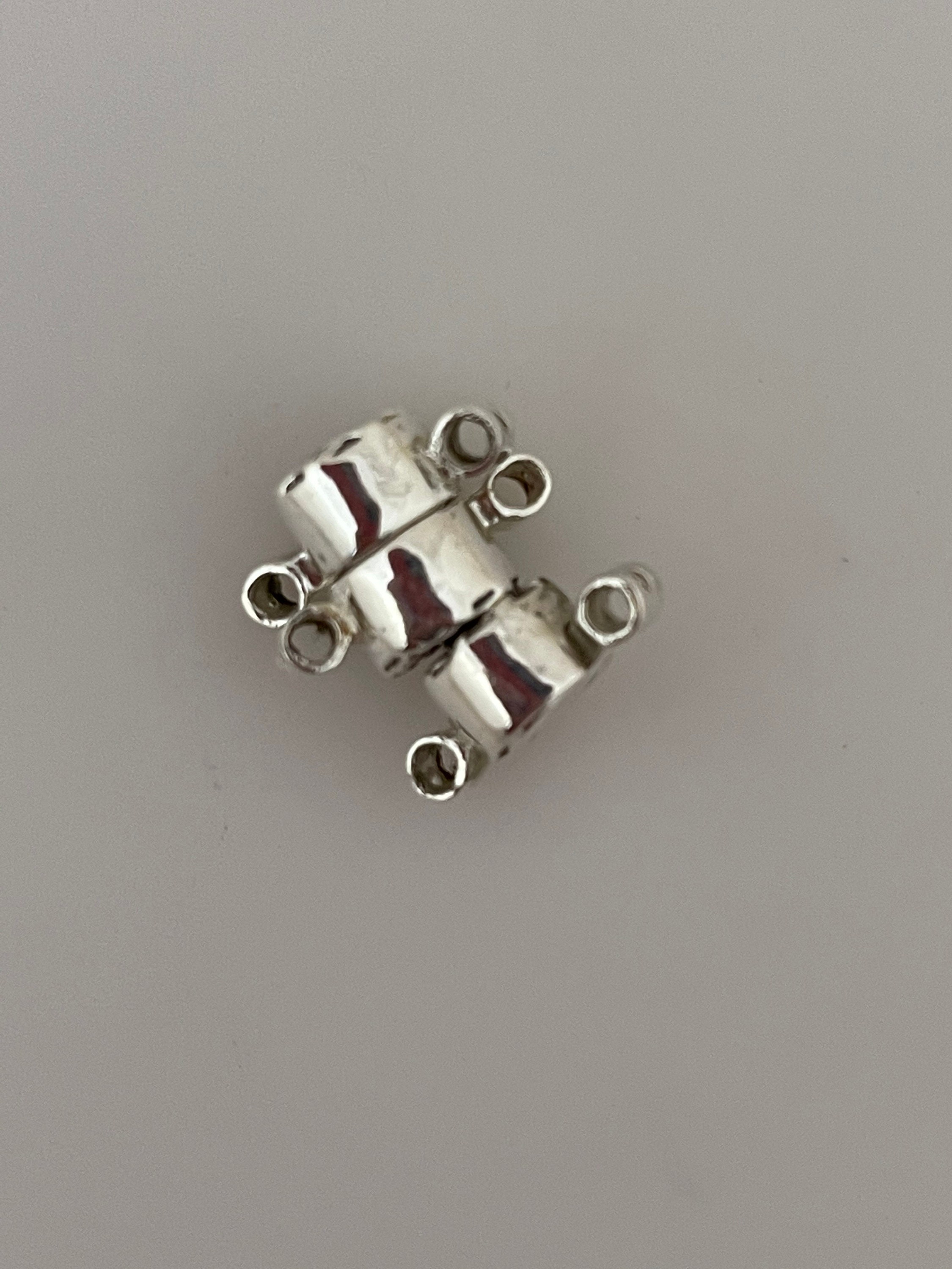 Sterling Silver Magnetic Clasp 3 Sets of 925 Sterling Silver - Etsy