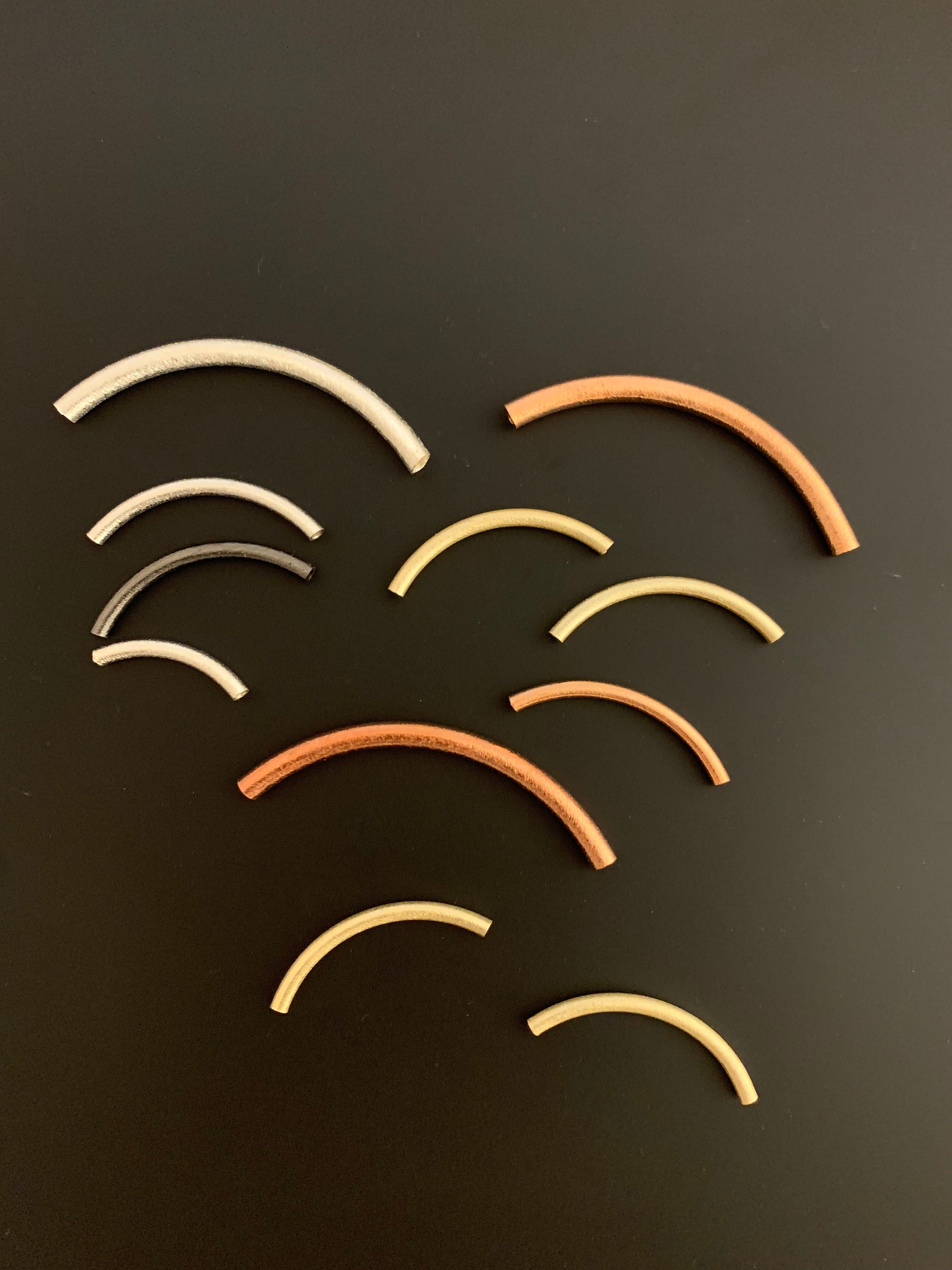 Curved Tubes in Four Colors Seamless Tubes E-coated - Etsy