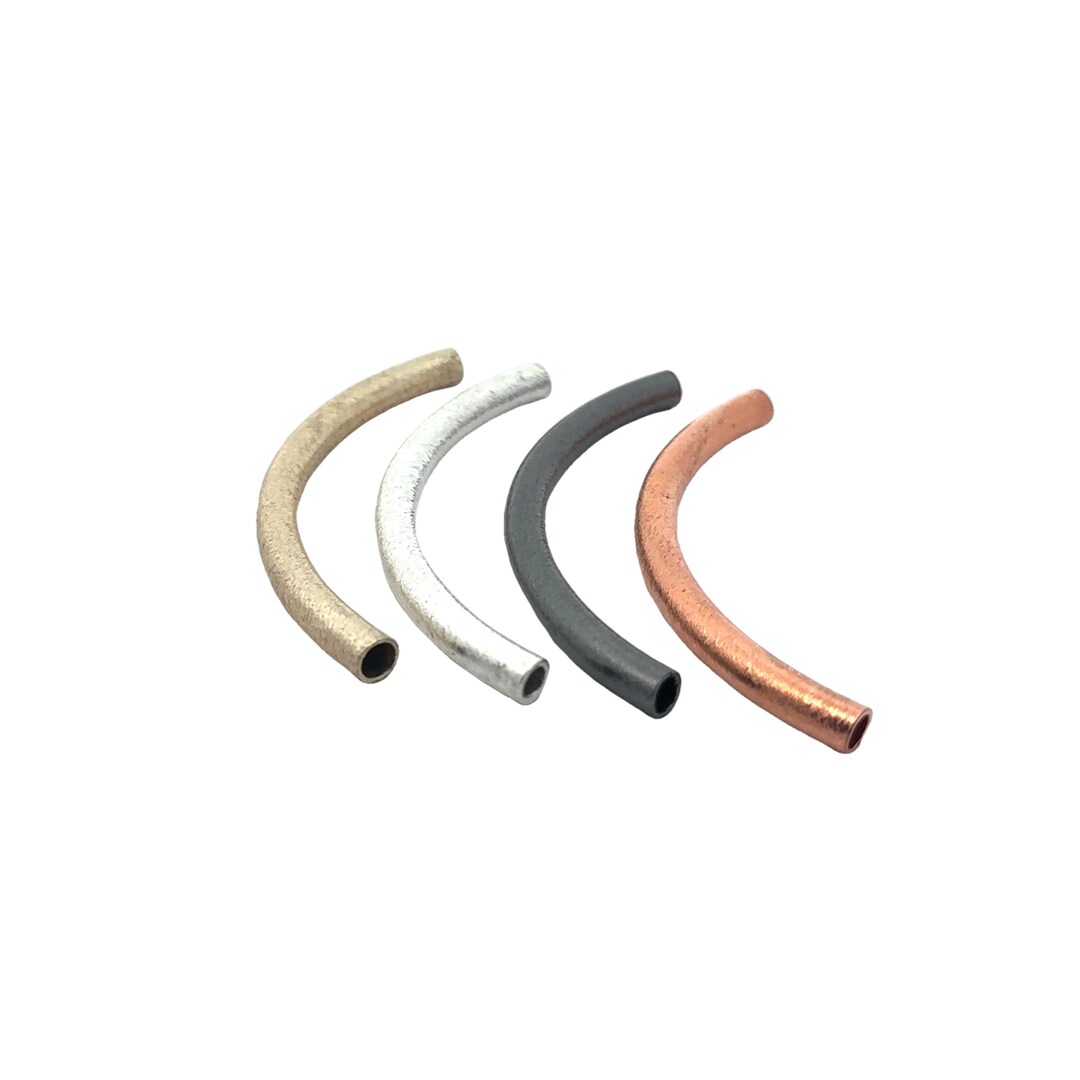 E-coated Curved Copper Tubes: Gold, Silver, Copper, Gunmetal - Etsy