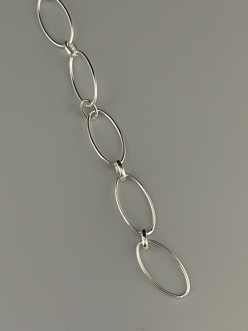 Sterling Silver Oval Link Chain - 1 Foot - Etsy