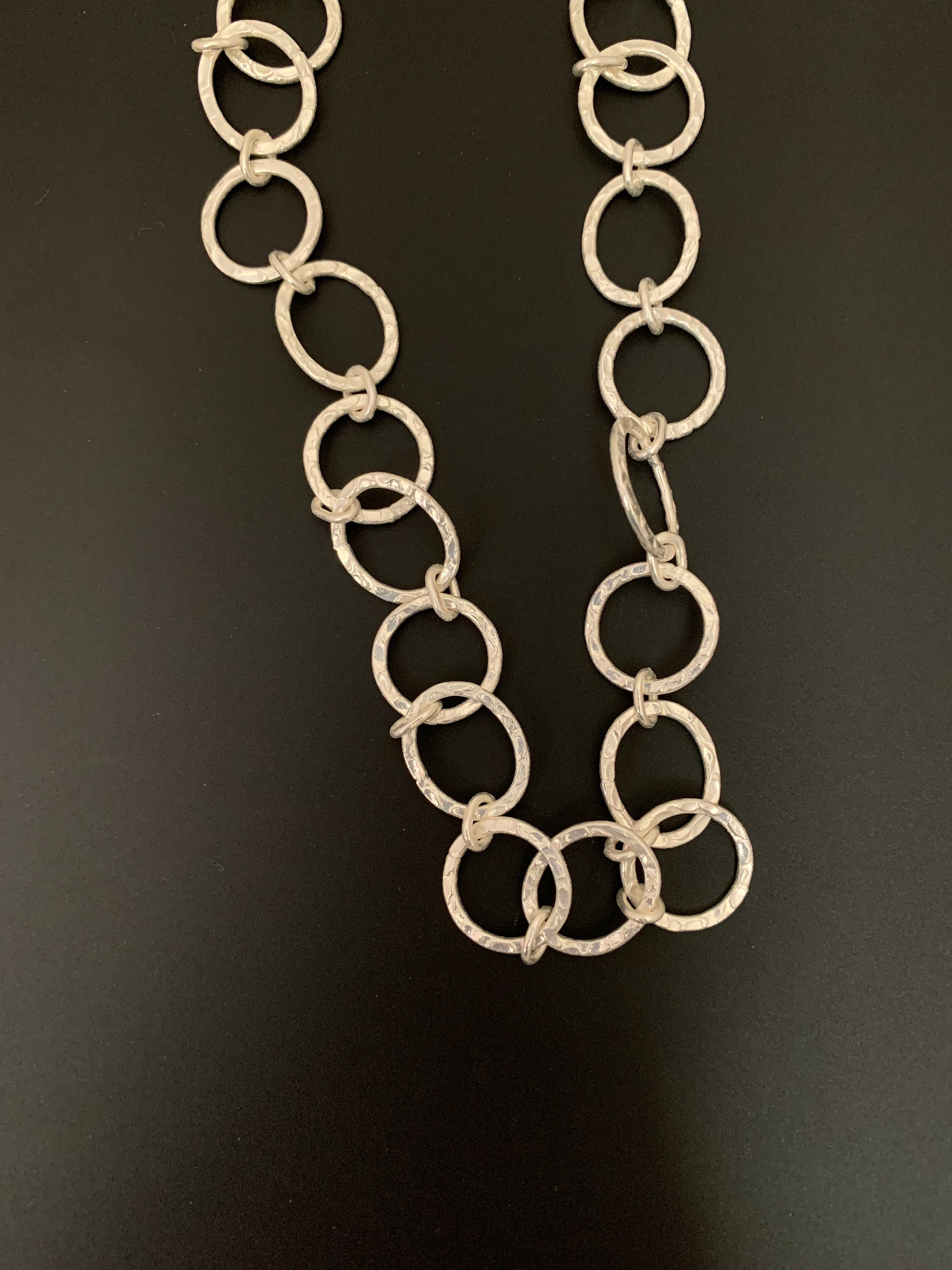 Oval Circle Link Chain 3 Ft. of Copper Patterned Chain - Etsy