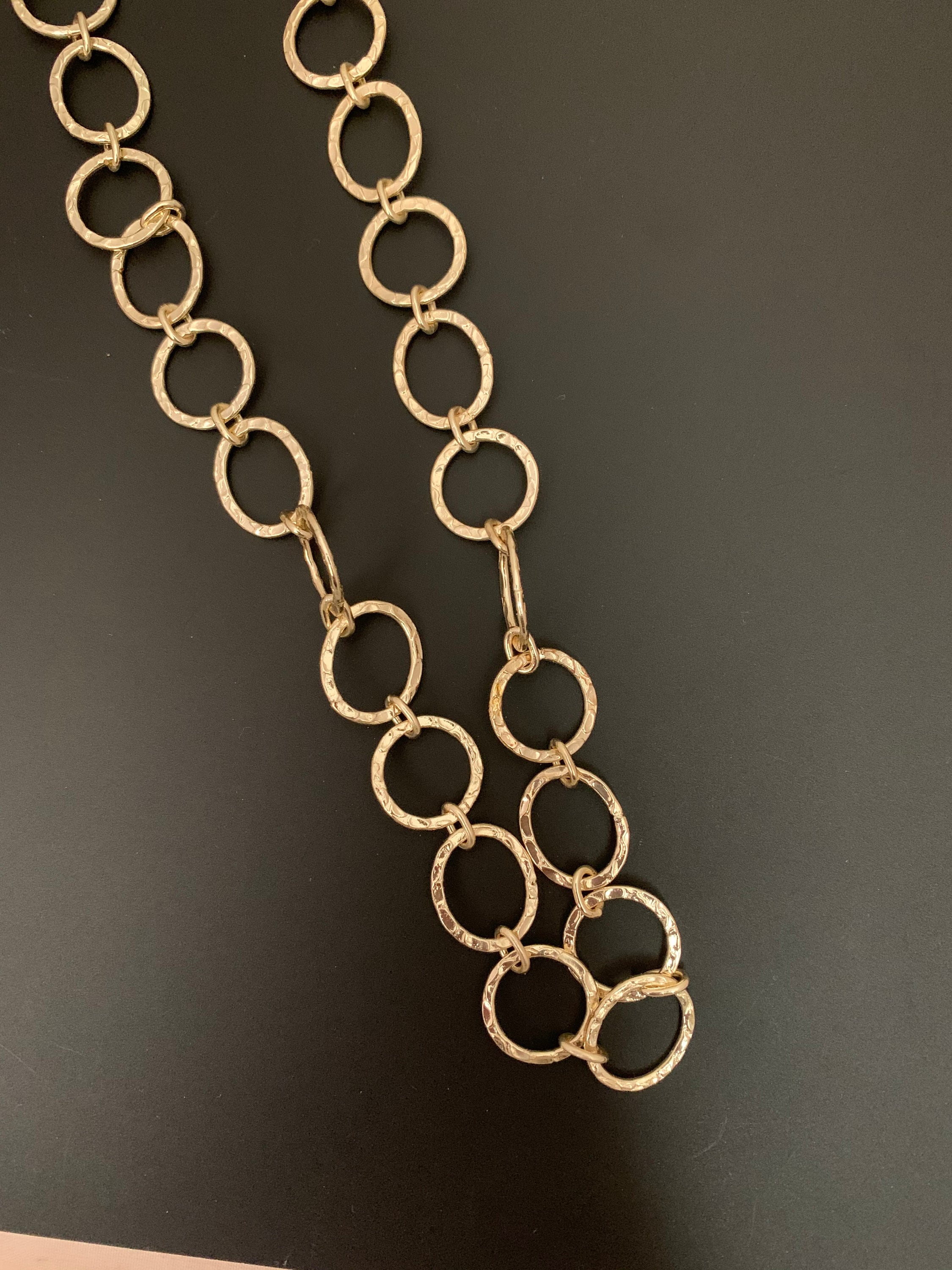 Oval Circle Link Chain 3 Ft. of Copper Patterned Chain - Etsy