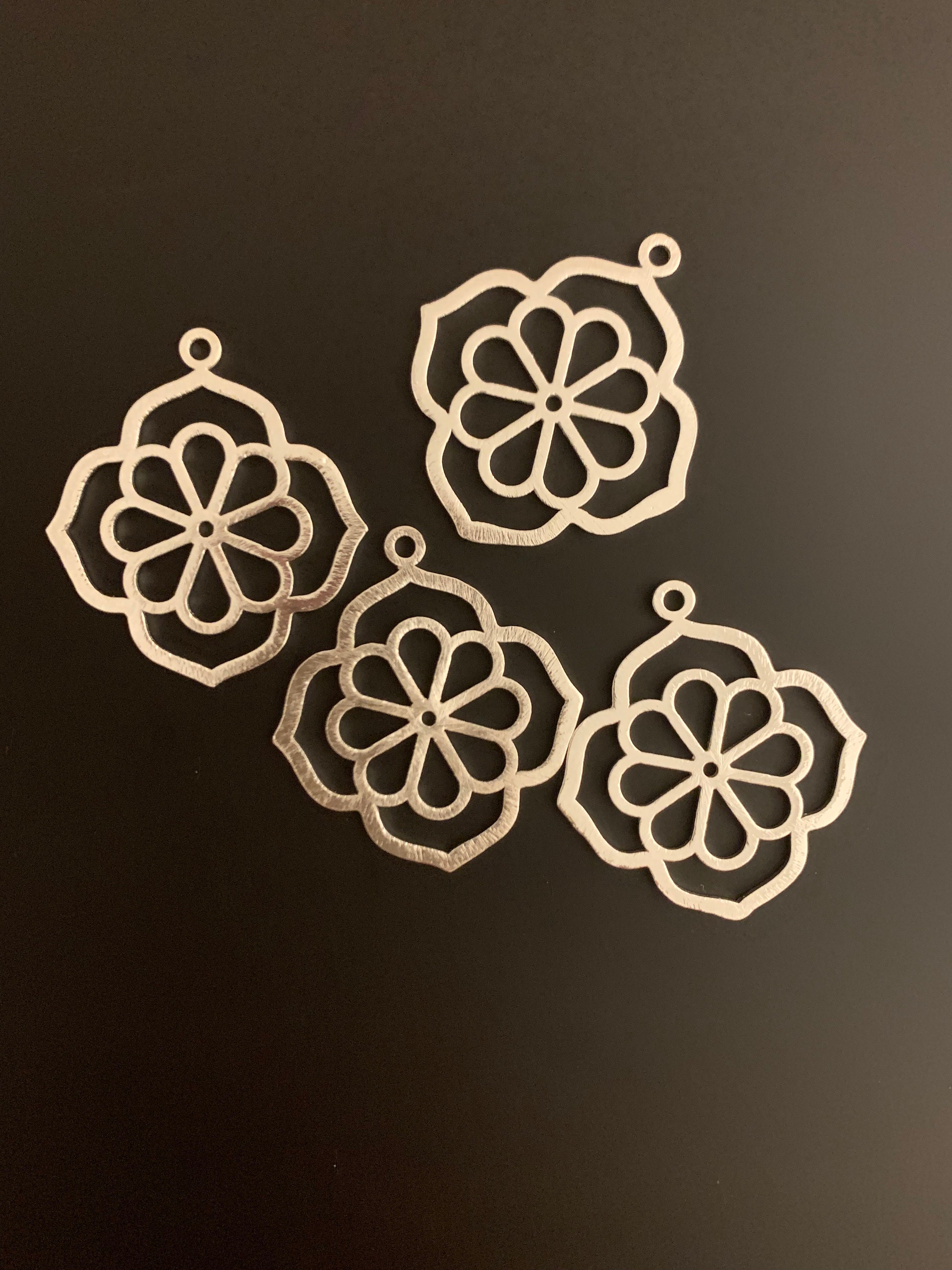A Pack of 4 Pcs. Gold Finish and Silver Plated E-coated - Etsy
