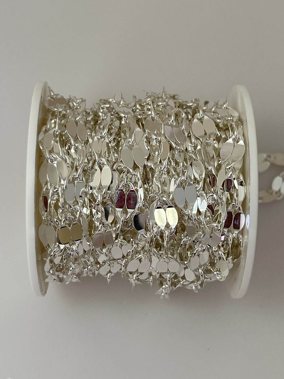 3 Feet Sterling Silver 925 Hammered Cable Chain: DIY Necklace (3.7mm or ...