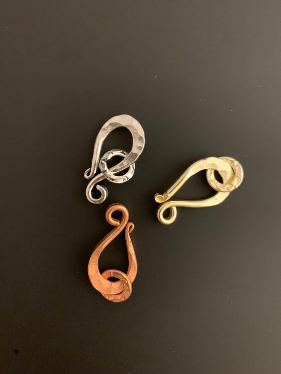 Half S-hook Hammered 10-15 Pcs. Available in Multiple Colors: - Etsy