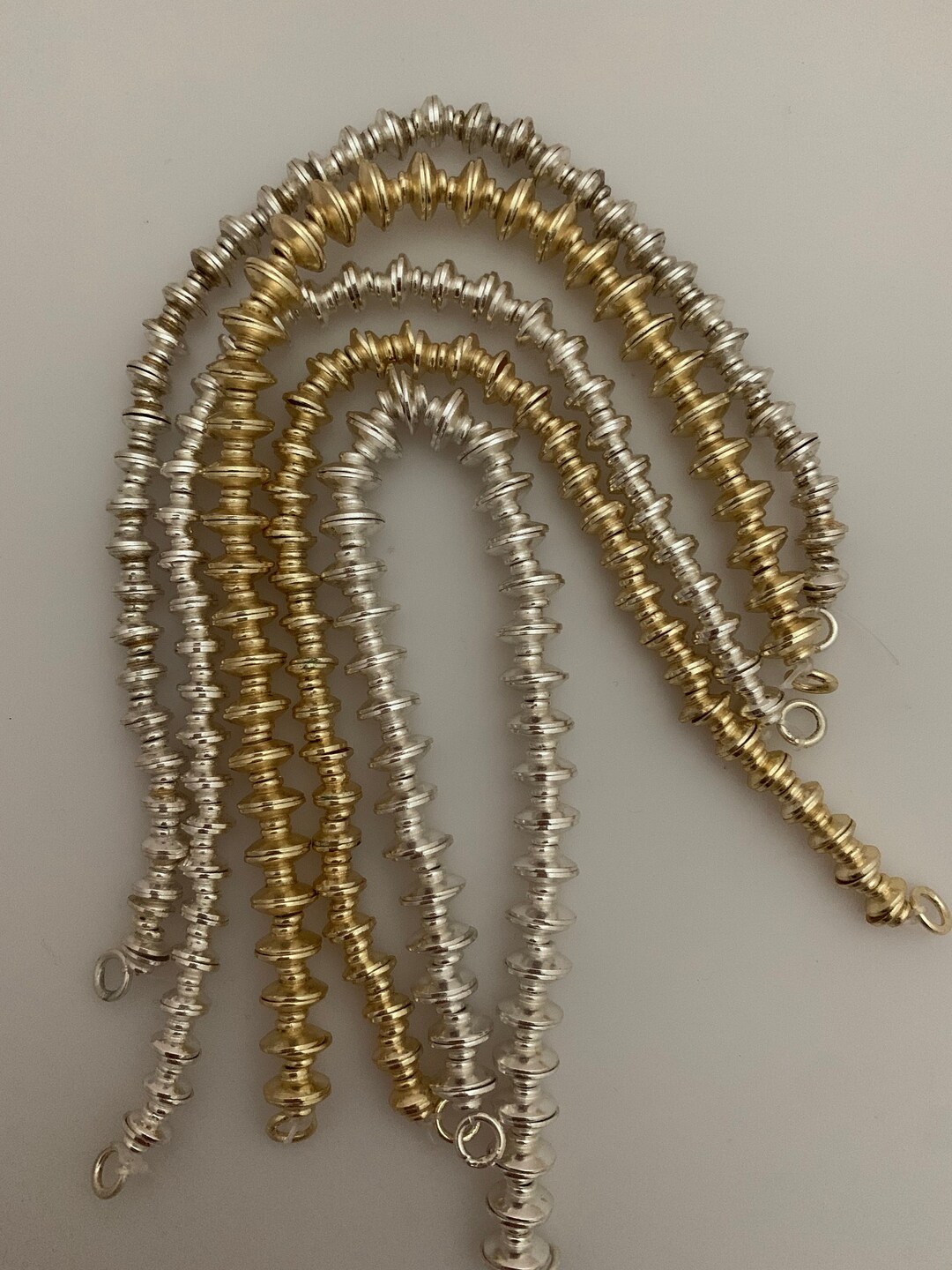 1 Strand of Modern Minimalist Caps in Two Colors and Tw Sizes. Designer ...